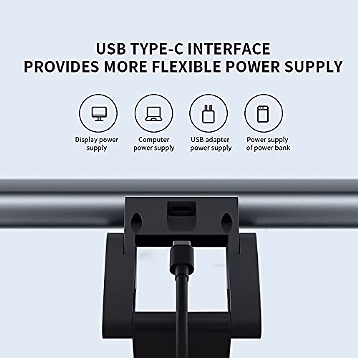 XINBAOHONG Screenbar E-Reading LED Computer Monitor Light Task Lamp, Gaming Lights, USB Powered Office Lamp with Backlight, Adjustable Brightness/Color Temperature Reading Light