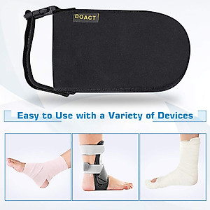 DOACT Cast Sock Cover Foot Toe with Anti-Slip Strap, Protect Cast Walking Boot and Orthosis Splints Braces Clean, Adjustable and One Size Fits