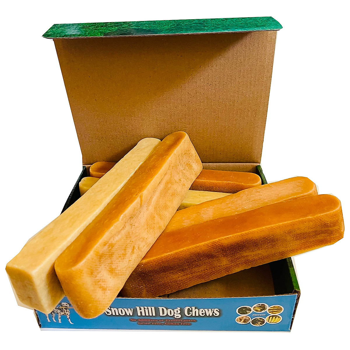 Snow Hill Yak Cheese Golden Dog Chews Monster XXL Long Lasting, Gluten GMO Free Protein-Rich Fresh Yaky Cheese Bone Treat of - Himalayas, Nepal
