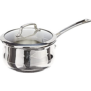 Cuisinart 419-18P 2-Quart Pour Saucepan with Cover Contour Cookware, Stainless Steel