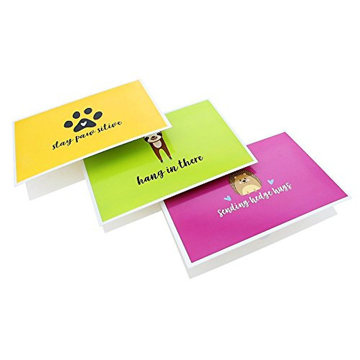 Sympathy Cards Box Set – 48 Pack Sympathy Cards for Kids, 6 Cute Animal Designs, Get Well Cards Bulk, Envelopes Included, 4 x 6 Inches