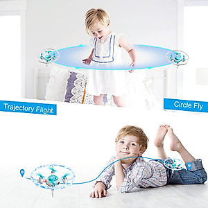 4DRC V5 Mini Drone with 720P Camera for Kids,RC Helicopter Quadcopter,With Blue&Green Light for Beginners Boys and Girls Toys Gifts,Waypoints, Altitude Hold, Circle Fly,3D Flips,Blue