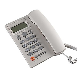 Corded Landline Phone Big Button Household Hotel Business Desktop Landline Telephone with LCD Display KX-T2025 Landline Phone Standard Phone Telephones Landline Corded with Answering Machine