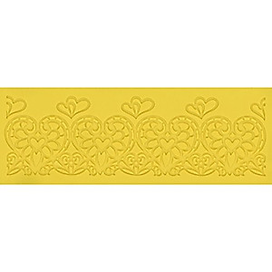 Global Sugar Art Hearts Embrace Silicone Lace Mat by Chef Alan Tetreault