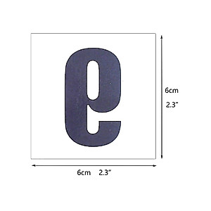 Glaryyears Arabic Numerals Digits Tattoos, 50 Pack 5 of Each Number Temporary Tattoo Sticker, on Body Neck Arm Face for Sign Mark Party Supplies Athletes Sports