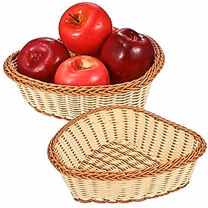 HANABASS 2pcs Decorative Storage Basket Home Sundries Organizing Basket Heart Shaped Storage Basket