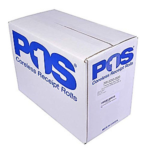 POS1 Thermal Paper Rolls 2-1/4 x 50 ft | 30mm diameter | fits Verifone vx520 | fits Ingenico iCT220 and iCT250 | CORELESS | BPA Free | 200 rolls per case