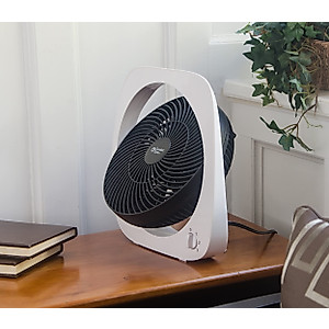 Comfort Zone 10" 3-Speed Turbo Table/Desk Fan with 180-Degree Adjustable Head, Adjustable Tilt, Ideal for Home, Bedroom & Office, CZ110WT