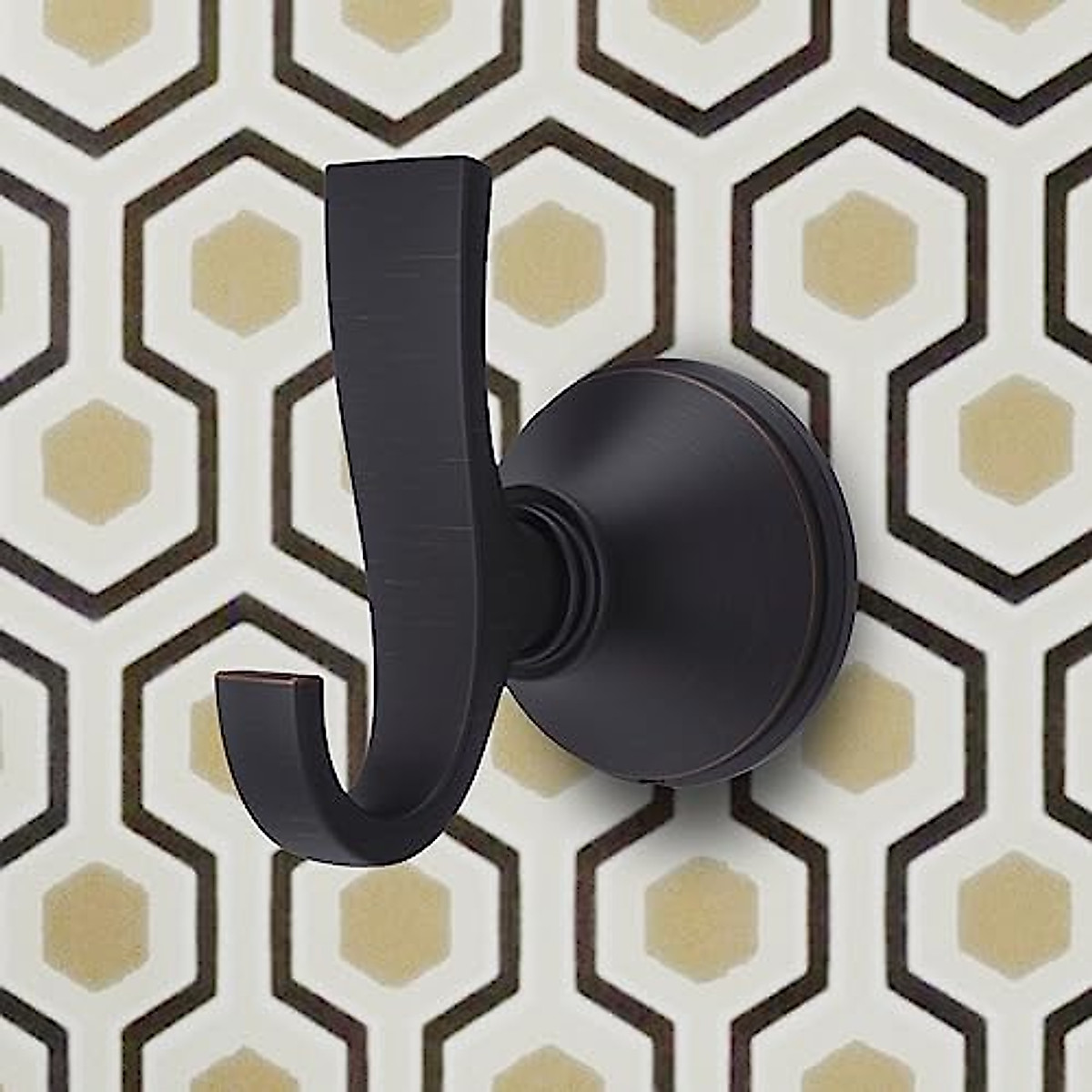 Pfister Auden Towel Hook, Bathroom Towel Hook, Wall-Mounted, Screw-In, Tuscan Bronze Finish, BRHAD0Y