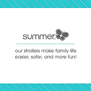 Summer 3Dlite+ Convenience Stroller, Matte Black – Lightweight Umbrella Stroller with Oversized Canopy, Extra-Large Storage and Compact Fold