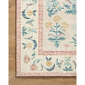 Rifle Paper Co. x Loloi Eden Collection EDE-01 Blush 2'-6" x 7'-6" Runner Rug