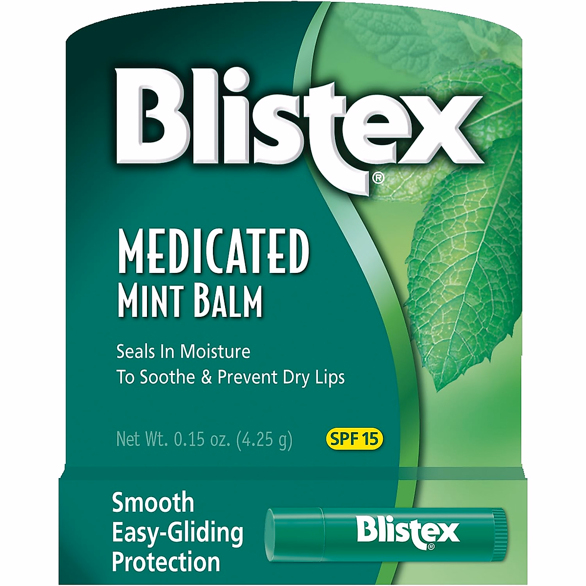 Blistex Medicated Mint Lip Balm, 0.15 Ounce (Pack of 24) – Prevent Dryness & Chapping, SPF 15 Sun Protection, Seals in Moisture, Hydrating Lip Balm, Easy Glide Formula for Full Coverage
