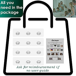 Jovware Shower Adhesive Strips Wall Mount Caddy Replacement Stickers Sticker Shelf Basket Suction Hooks Large Strong Hook for Bathroom Storage Transparent Shelves Sticky 4 Pack