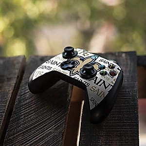 Skinit Decal Gaming Skin Compatible with Xbox One S Controller - Officially Licensed NFL New Orleans Saints Gold Blast Design