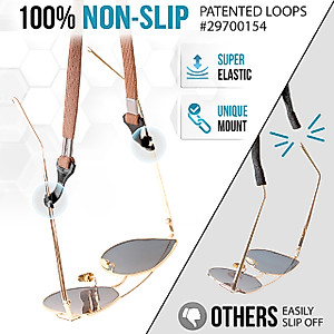 SIGONNA Eyeglasses String Holder Straps Cord - 4 Premium Eyeglass Chains for Men Women - Eye Glasses Strap Chain - Sunglass Lanyard Neck Retainer 4 pcs