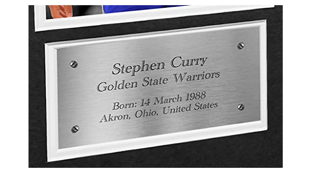 Stephen Curry Signed Photo Frame - Golden State Warriors MVP