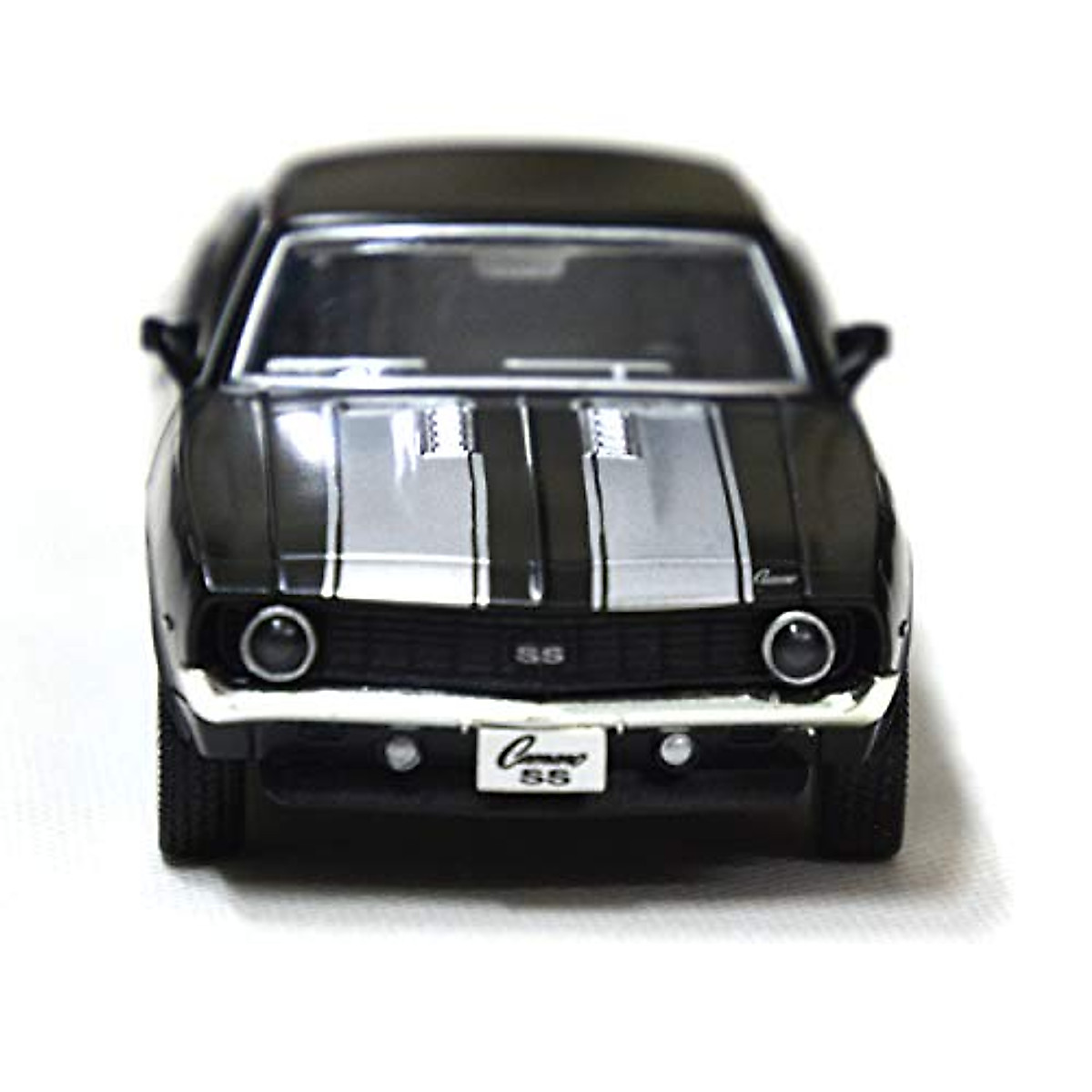 Tianmei 1:32 Scale Supercar Styling Alloy Die-Cast Car Model Collection Decoration Ornaments, Kids Play Vehicle Toys with Pull Back Action and Open Doors (Camaro 1969 - Black)