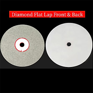 Diamond Flat Lap Disc Set 10 PCS, ENLAYER 4Inch Diamond Polishing Disc 80/100/200/400/600/800/1000/1500/2500/3000 Grit Wheel Lapping Grinding Disc Tool for Cutting or Sanding Stone and Glass