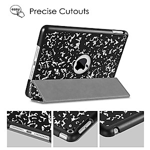 Fintie SlimShell Case for iPad Mini 5 2019 - Lightweight Smart Stand Protective Cover with Auto Sleep/Wake for iPad Mini 5th Generation 7.9" Model, Composition Book Black