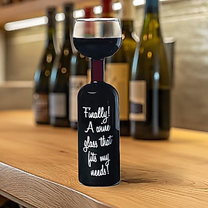 BigMouth Inc Ultimate Wine Bottle Glass, Holds Full Bottle of 750 Milliliters