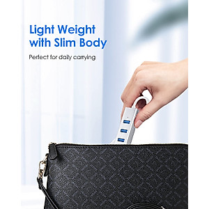 LENTION USB C Hub Ethernet Adapter, 3 USB 3.0 Ports, RJ45 Network Connector for 2023-2016 MacBook Pro, New Mac Air/iPad Pro, Chromebook, More, Stable Driver Certified (CB-C23s, Silver)