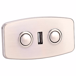 EVTSCAN Remotes Port Hand Controller Electric Recliner Chair Sofa Lifting 2 Button Hand Switch with Dual USB