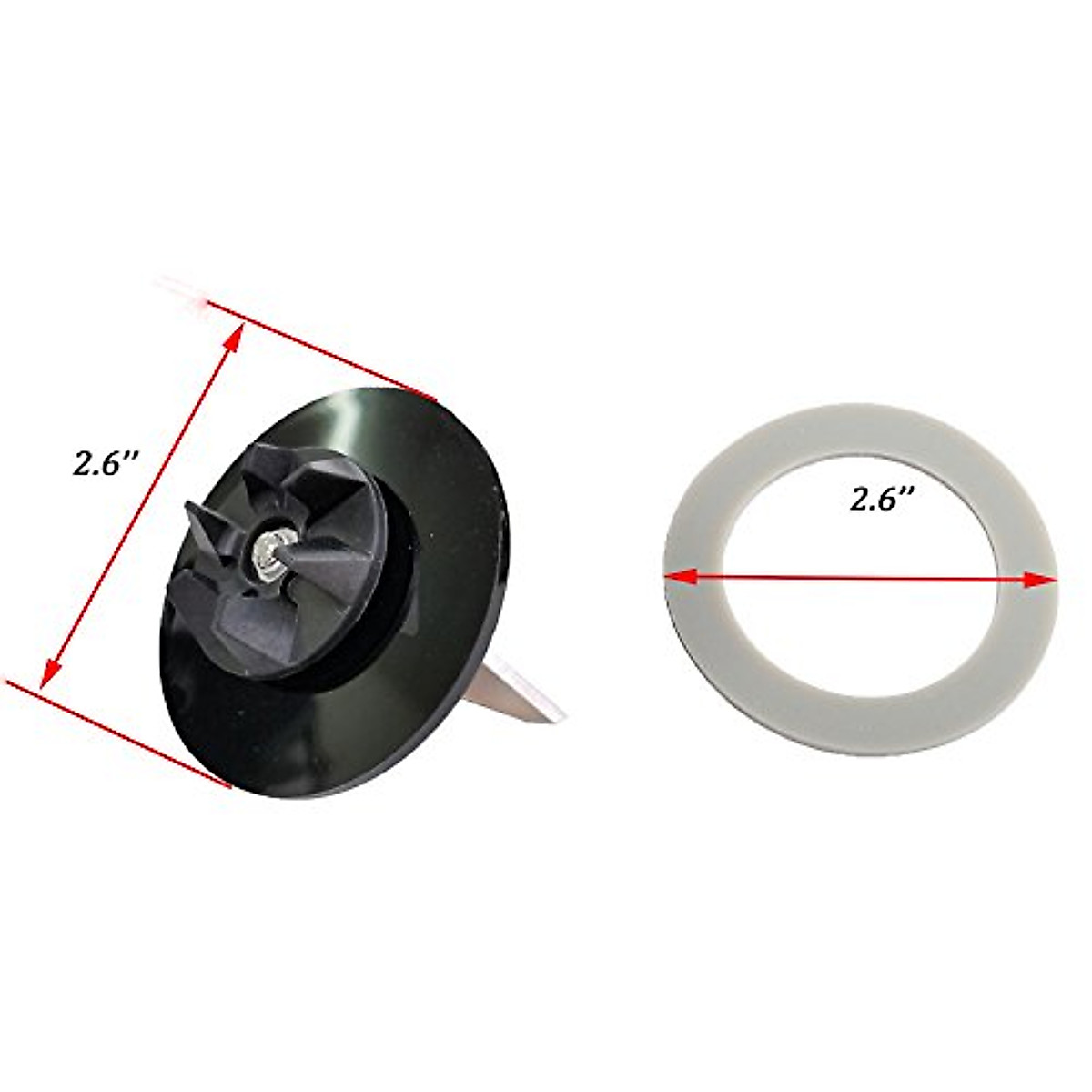 SPB 456 2B Blender Blade with SPB7-20TXN Coupling Compatible with Cuisinartt Powerblend Duet Parts Replacement BFP-703 FPB-5PC SPB-3 SPB-7 SPB-7CH Blender Clutch