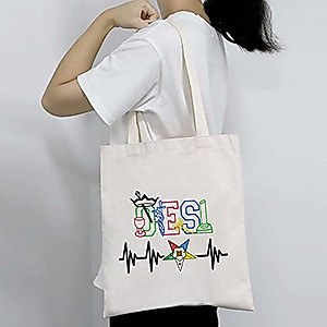 BDPWSS Tote Bag For Sistar Sorority Sisterhood Gift Freemason Lodge Gift (ES heartbeat TG)