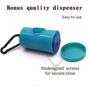 Wise Choice Pet Supply Dog Poop Bags with Dispenser and Leash Clip, Extra-Large, Extra Thick 100% Leak-Proof Pet Waste Bags, Earth Friendly, Unscented, Blue Pink, 720 Count, 13.5x9 in