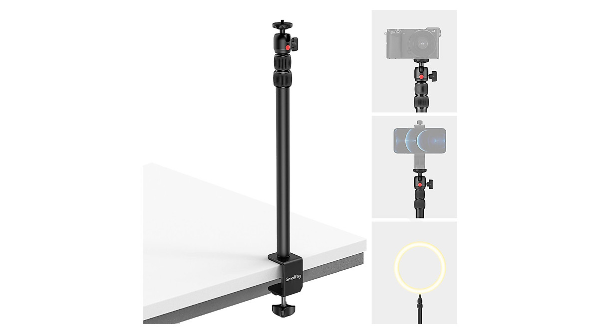 SmallRig Camera Desk Mount for DSLR & Ring Light