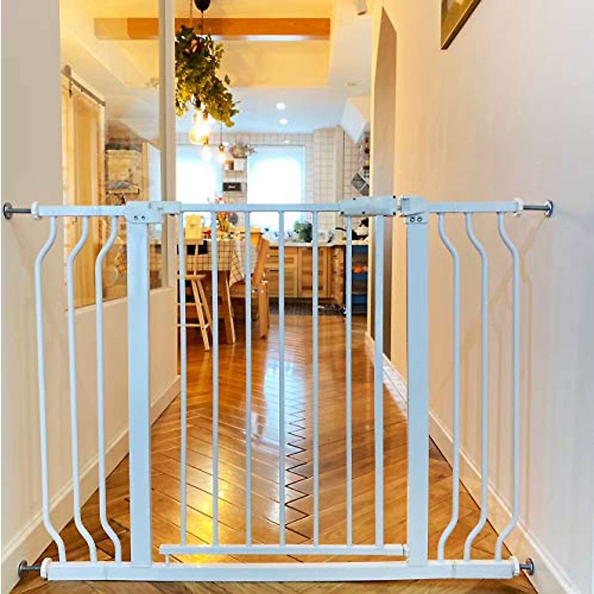BalanceFrom Easy Walk-Thru Safety Gate for Doorways and Stairways with Auto-Close/Hold-Open Features, Multiple Sizes