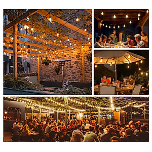 Jslinter S14 LED Bulbs, 25-Pack, 1W Energy-Efficient Outdoor String Lights, 2700K Warm White, Durable & Waterproof, E26 Base, Edison Vintage Ambiance, Ideal for Patio, Garden, and Party Lighting