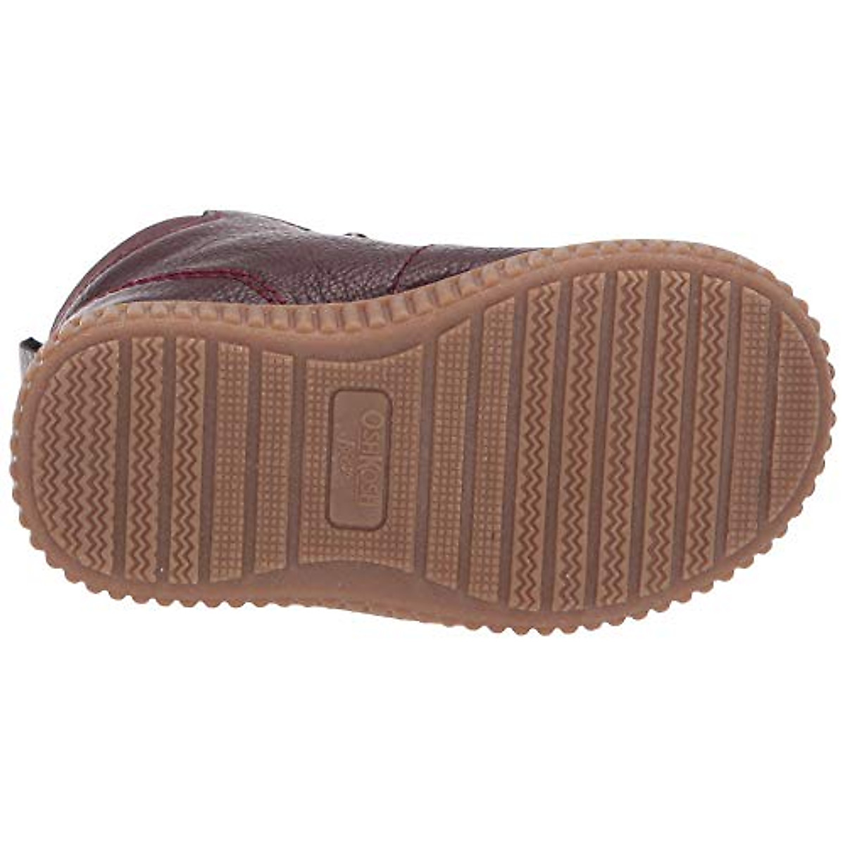 OshKosh B'Gosh Boy's Haskell Ankle Boot, Dark red, 11 M US Little Kid