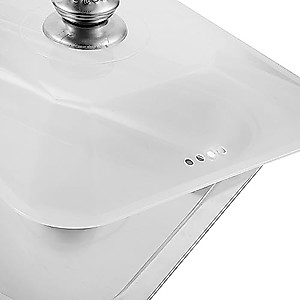 Metal Tray Chafing Dish Buffet Chafer Set Stainless Steel Chafing Food Pans Food Display Stand Chafing Servers with Covers Flat Rectangular Warming Trays for Steam Table A