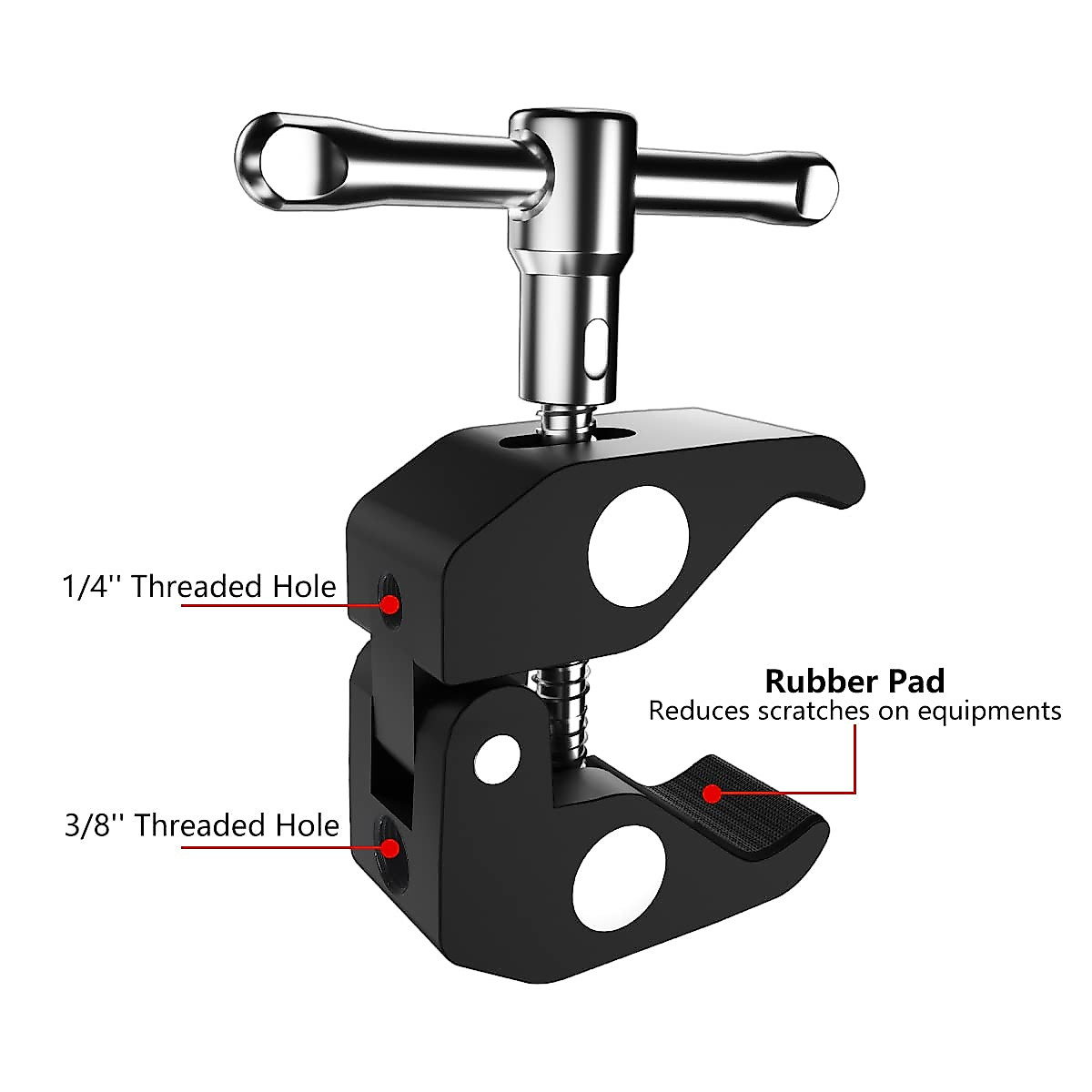 TOAZOE 11 Inch Adjustable Articulating Friction Magic Arm & Super Clamp Set Compatible with Field Monitor, Video Light, Fill Light