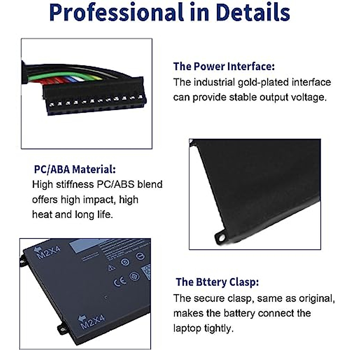 97WH Type 6GTPY Battery for Dell XPS 15 9560 9570 9550 7590 15-9570-D1541 15-9570-D1741 15-9570-D1941T Precision 5520 M5520 5540 M5540 5510 M5510 Workstation 5XJ28 GPM03 5041C 05041C 5D91C P56F002