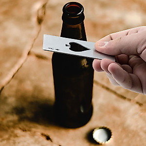 5 Pieces Casino Bottle Opener Stainless Steel Ace Bottle Opener Cards Poker Card Bottle Openers Credit Card Size Beer Bottle Cap Opener for Your Wallet