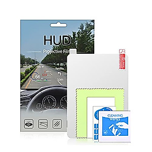 Hud Reflective Head-Up Screen Protector Windscreen Film Universal Car Head-up Display Exclusive Transparent Film 5.9 x 5.1'', 2 Pack