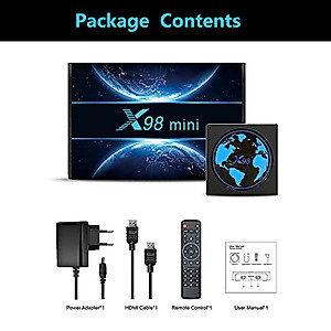 Android 11.0 TV Box,X98 Mini Amlogic S905W2 Quad Core RAM 2GB ROM 16GB Dual WiFi 2.4G/5.8G BT4.2 4K 6K AV1 Home Smart Media Player Android 11.0 TV Box X98 Set top Box