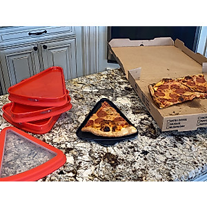 PIE-POD™ - Double Decker - Reusable Pizza Crisper and Pizza Storage Crisper Pan Heats to Over 400'F in the Microwave Oven!