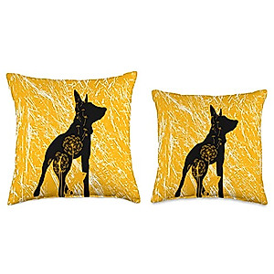 Belgian Malinois Animal Dog Owner Gifts Owner Animal Dandelion Dog Lover Belgian Malinois Throw Pillow, 18x18, Multicolor