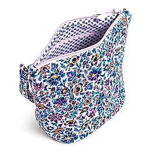 Vera Bradley Women's Cotton Bucket Crossbody Purse, Cloud Vine Multi - Recycled Cotton, One Size