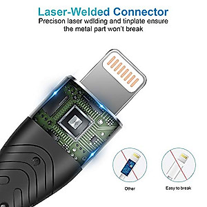 4Pack【Apple MFi Certified 】 Long iPhone Charger Cord, iPhone Charger 10 ft, iPhone Charger Cable Compatible with iPhone 14/13/12/11/11Pro/11Max/ X/XS/XR/XS Max/8/7/6/5S/SE/iPad Mini，More