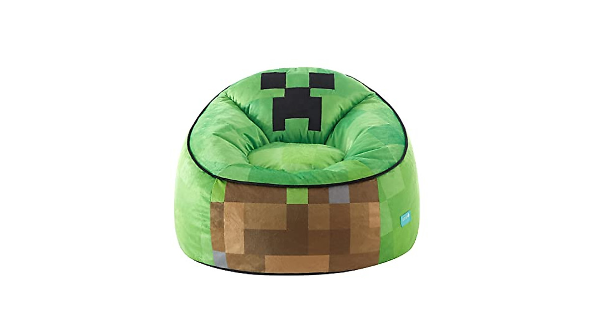 Minecraft Hillside Bean Bag Chair for Kids | Comfortable & Portable