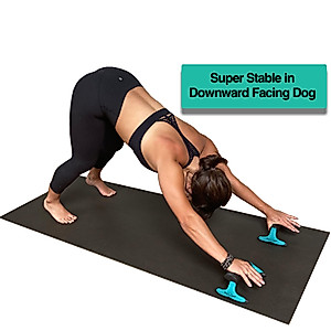 Yoga Grip, 2.0 - High Performance Yoga Blocks to Eliminate Wrist Pain in All Poses - Balance & Stretching Assistance - Great for Yoga, Pushups and Pilates, Premium Quality