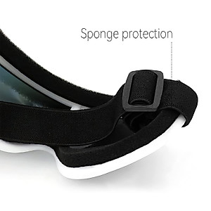 KUDES Ski Goggles, UV Protection Snowboard Sunglasses for Men & Women, Cycling Motorcycle Tactical Dirt Bike Snow Sports Gear Accessories for Kids Youth Adult (White Ranbow)