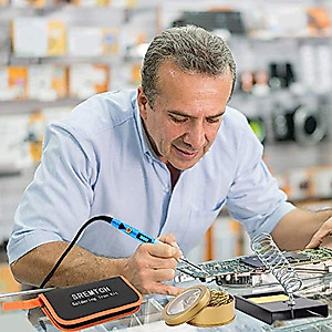 Electronics Soldering Iron Kit - 80W Digital LCD Solder Gun with ON/OFF Switch Adjustable Temperature Controlled and Fast Heating Thermostatic Design Welding Tools for DIY Welding Circuit Board (80W)