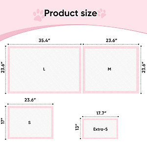 Super-Absorbent Leak-Proof Dog and Puppy Pet Training Pad, Housebreaking Puppy Pads Disposable (18" X 24" - Small 50PCS)
