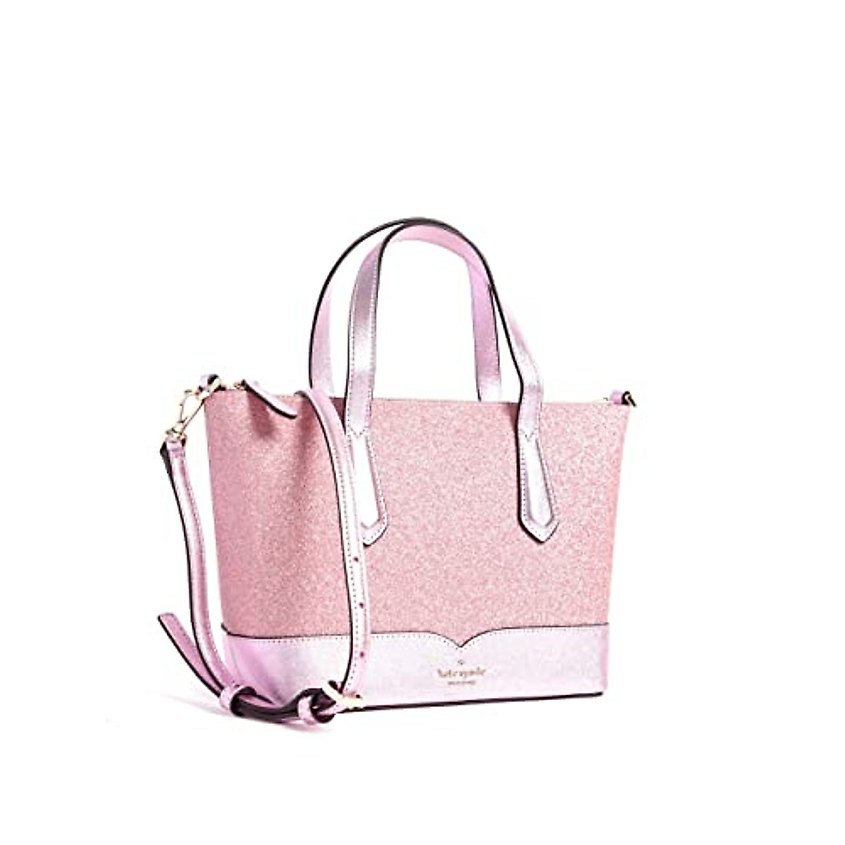 Kate Spade New York Lola Glitter Small Satchel Crossbosy Bag Rose Pink