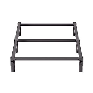 Bednowitz Metal Twin Bed Frames, 7 Inch Hith Bed Base Support for Box Spring and Mattress Foundation, Heavy Duty Basics Bed Frame, Noise Free, Easy Assembly, Black
